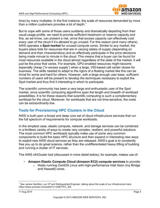 AWS and Scientific Computing | PDF