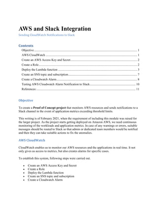 AWS and Slack Integration - Sending CloudWatch Notifications to Slack.pdf