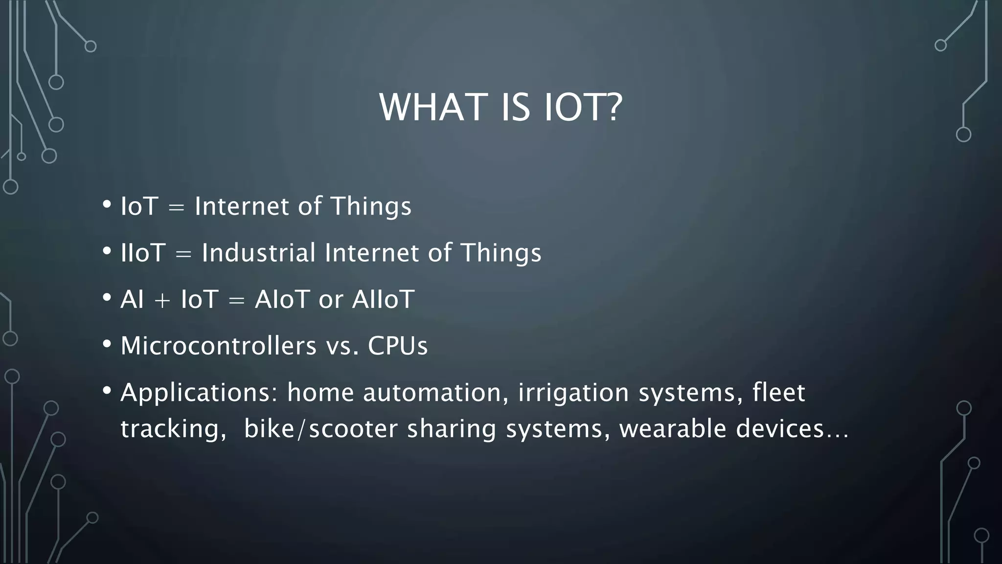 Gustavo Zastrow - Introduction to AWS IoT Core and MQTT | PPTX