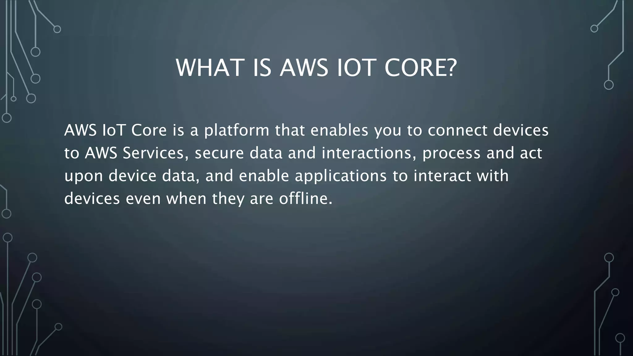 Gustavo Zastrow - Introduction to AWS IoT Core and MQTT | PPT