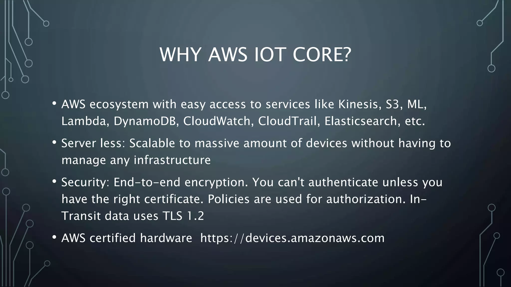 Gustavo Zastrow - Introduction to AWS IoT Core and MQTT | PPT