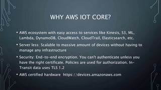 Gustavo Zastrow - Introduction to AWS IoT Core and MQTT | PPTX