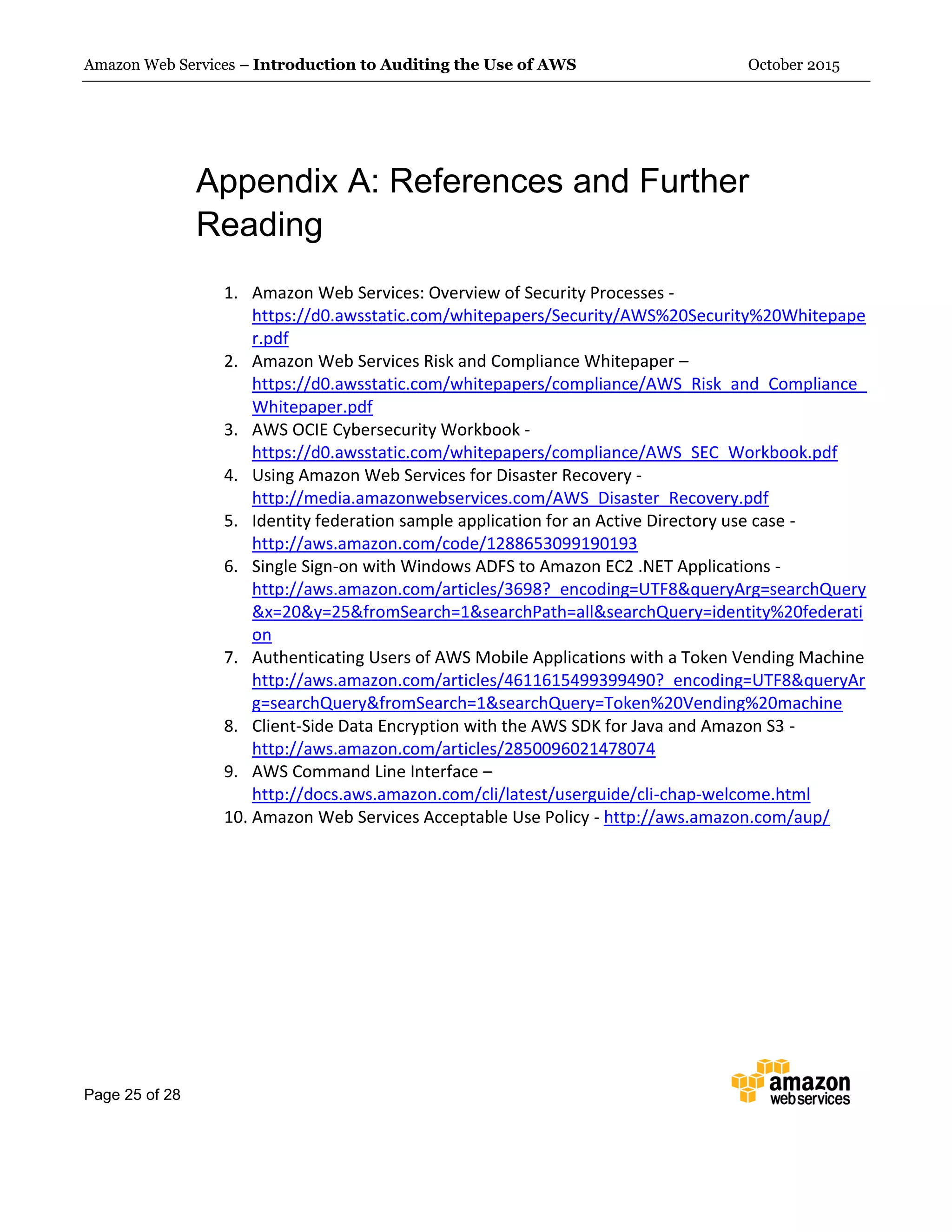 Aws auditing security_checklist | PDF