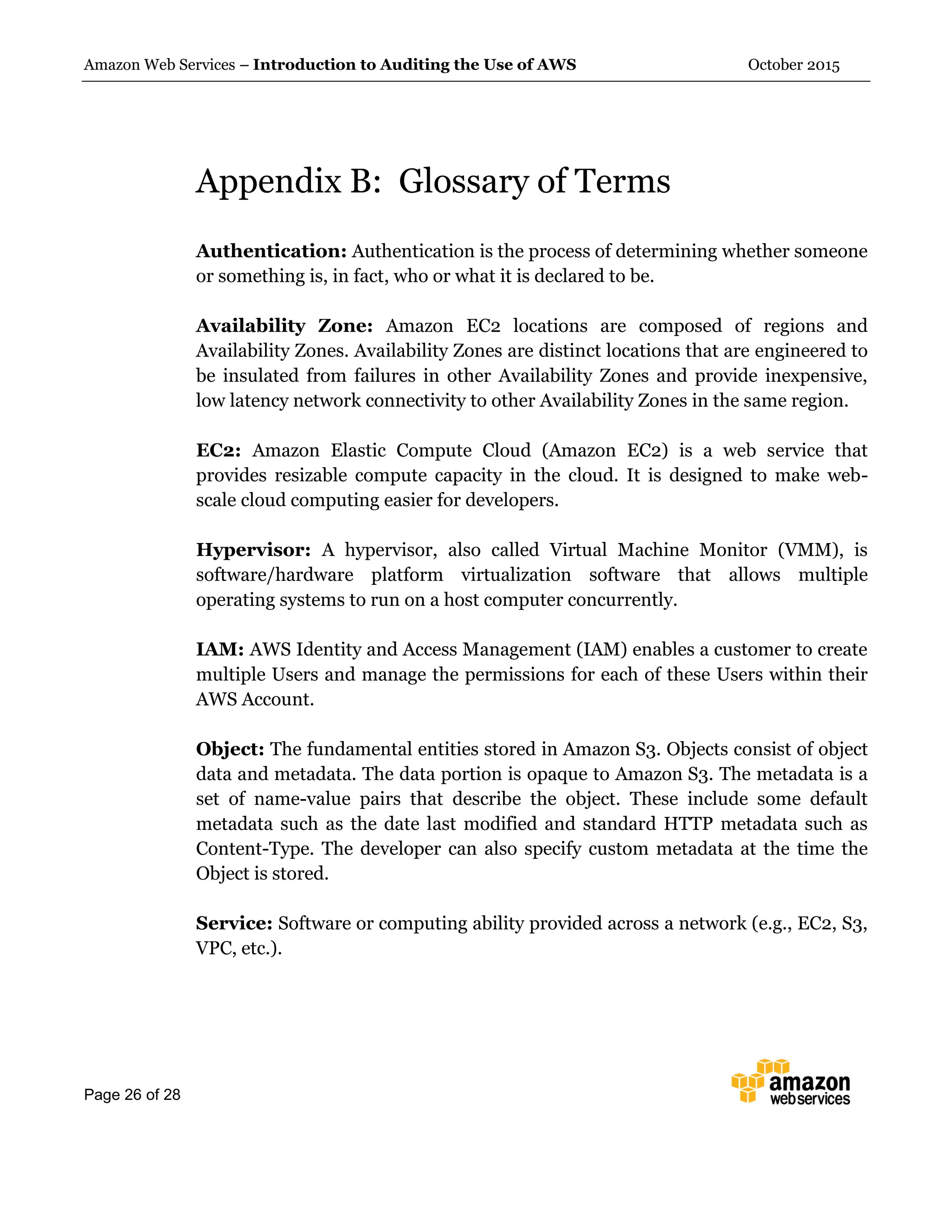 Aws auditing security_checklist | PDF
