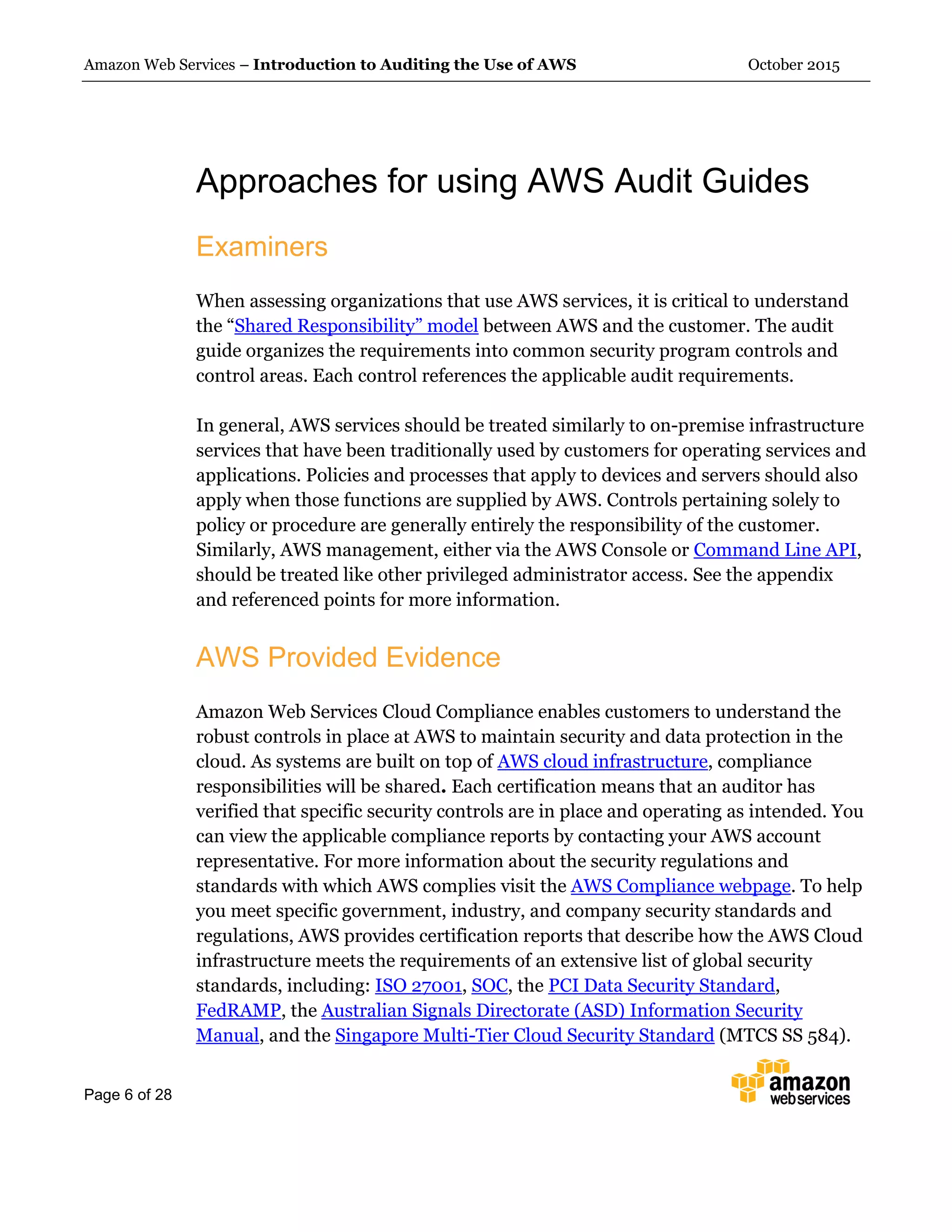 Aws auditing security_checklist | PDF