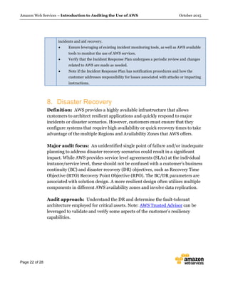 Aws auditing security_checklist | PDF