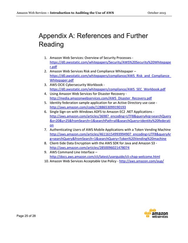 Aws auditing security_checklist | PDF