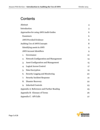 Aws auditing security_checklist | PDF
