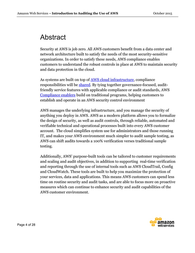 Aws auditing security_checklist | PDF