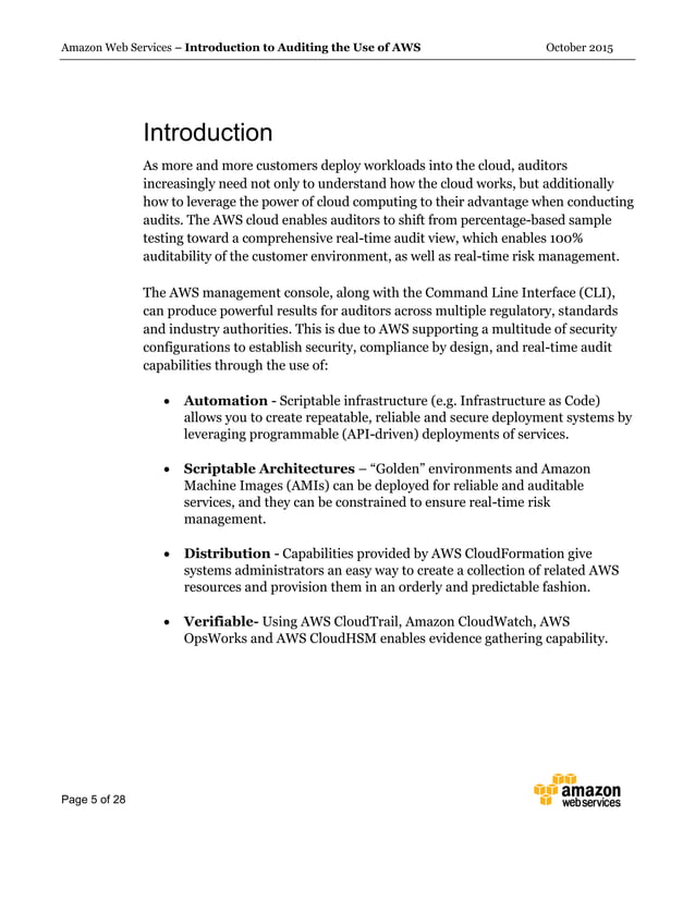 Aws auditing security_checklist | PDF