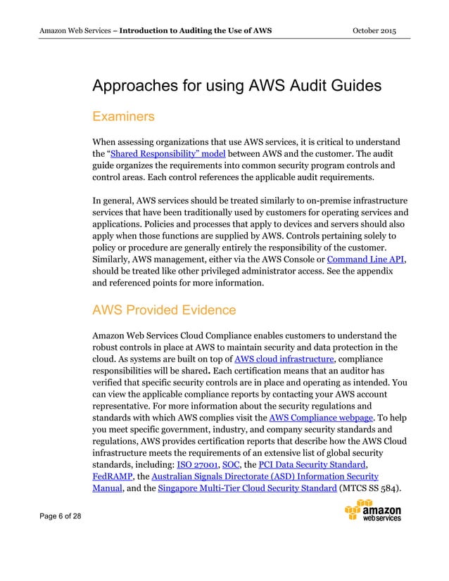 Aws auditing security_checklist | PDF