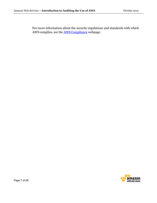 Aws auditing security_checklist | PDF