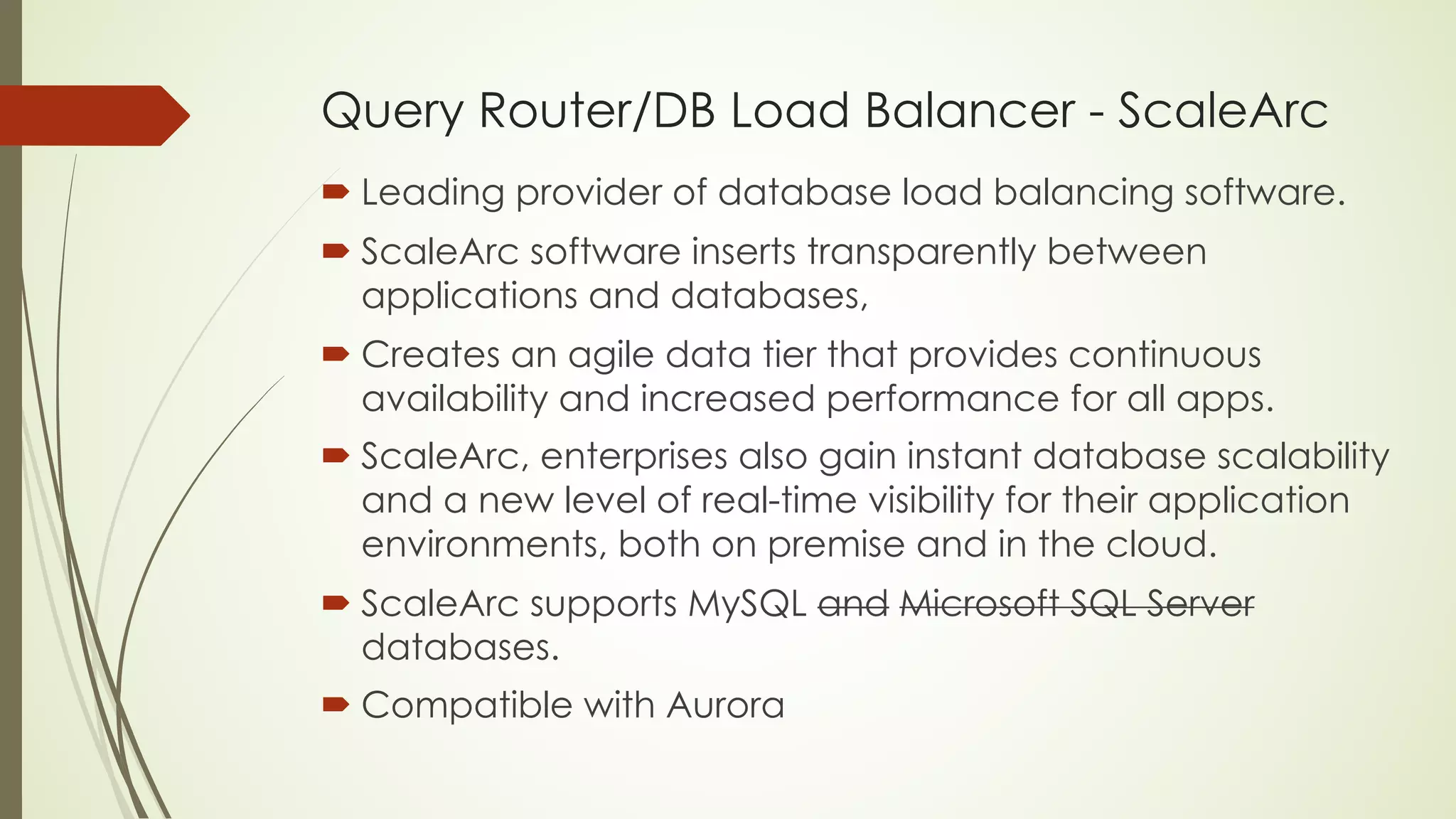 Aws aurora scaling | PPT