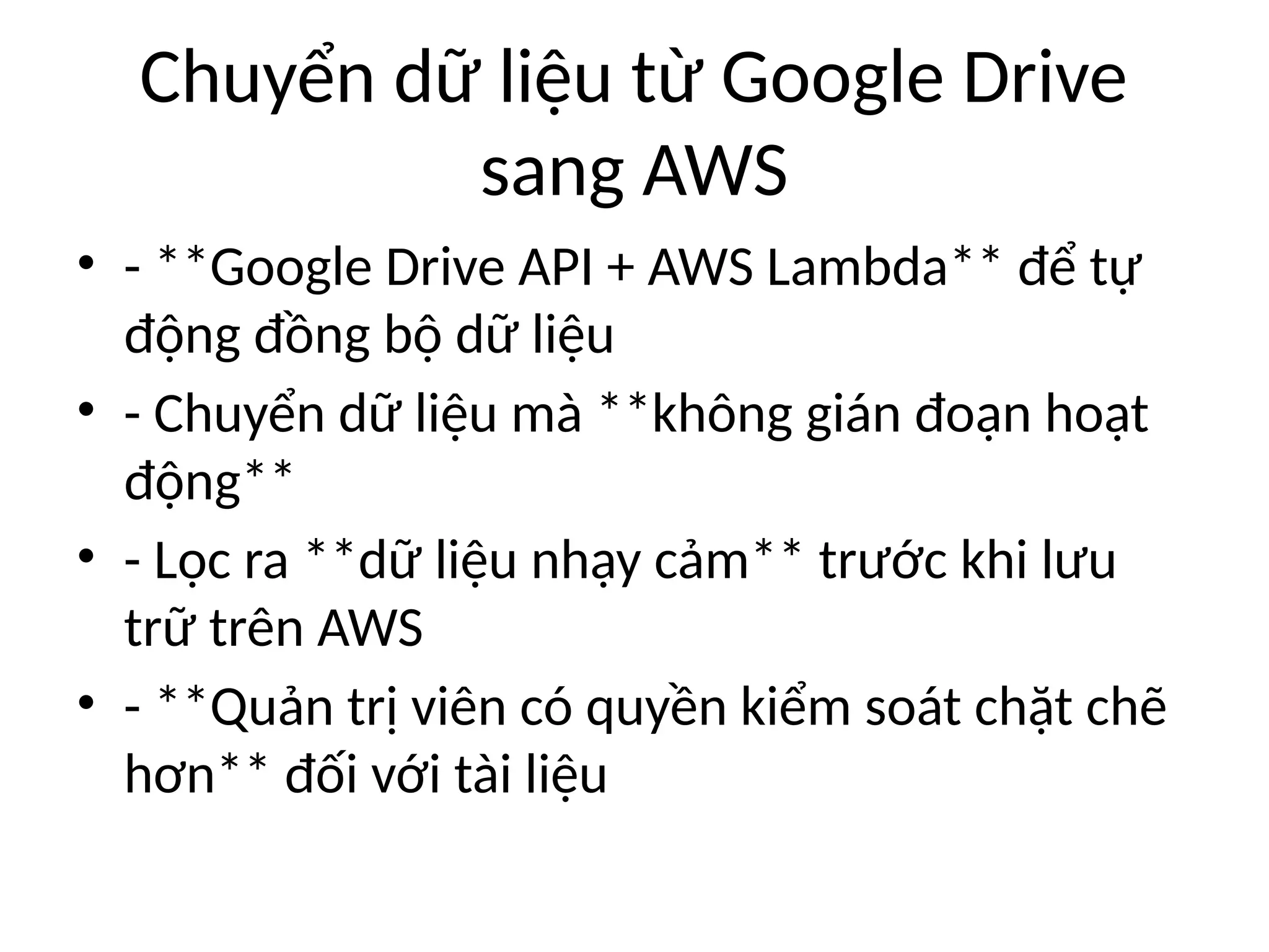 AWS_Bao_Ve_Tai_Lieu_Updated tren nen tang dien toan | PPT