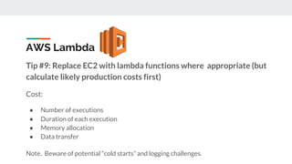 Aws bills and how a tester can help reduce them | PPT