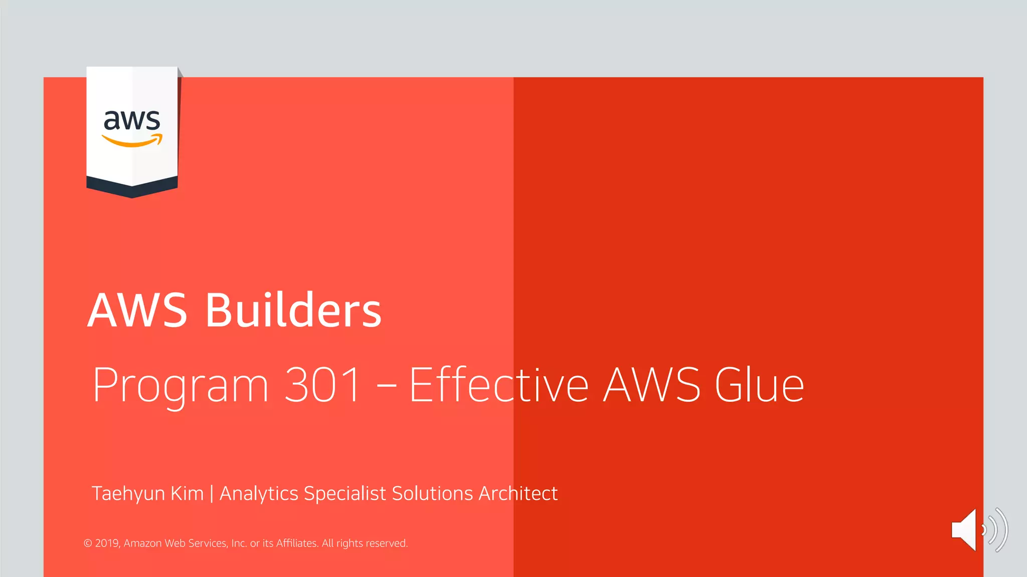 [AWS Builders] Effective AWS Glue | PDF