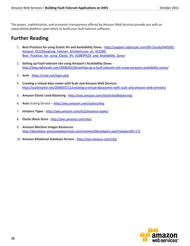 Aws building fault_tolerant_applications | PDF