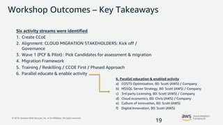 AWS Cloud Adoption Framework and Workshops | PDF