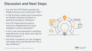 AWS Cloud Adoption Framework and Workshops | PDF