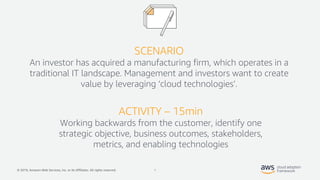 AWS Cloud Adoption Framework and Workshops | PDF