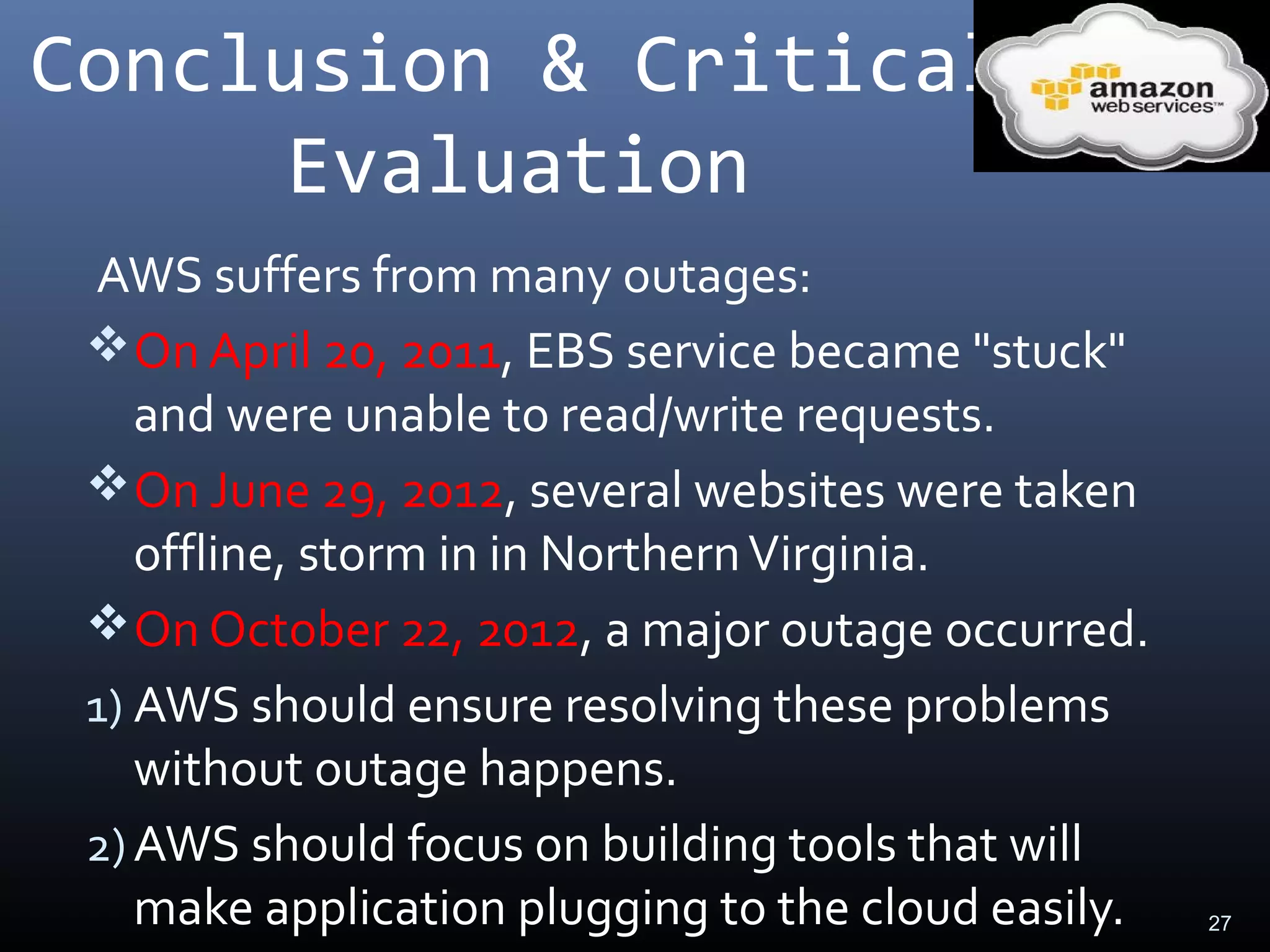 Amazon Web Services (AWS) Case study | PPT