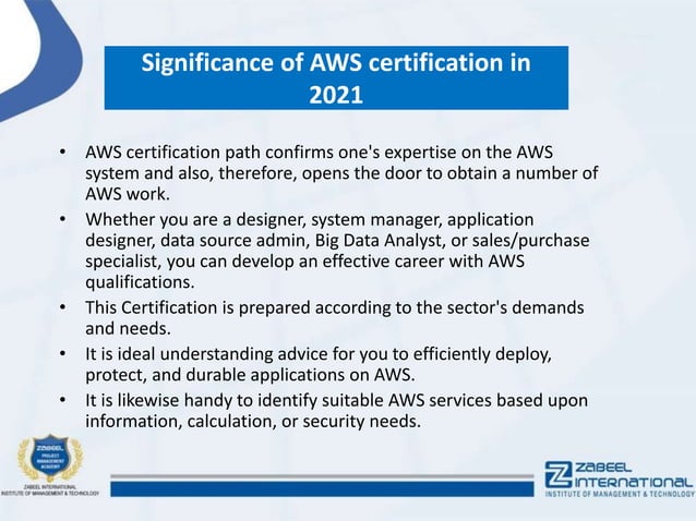What is AWS certification path?-AWS certification path | PPT