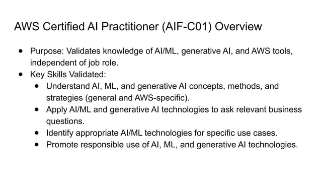 AWS Certified AI Practitioner (AIF-C01): Ultimate Guide to Preparation, Recommendations, and ...