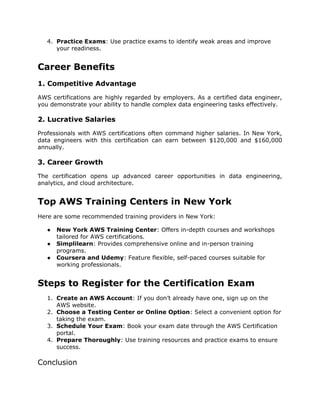 AWS Certified Data Engineer – Associate Certification in New York.docx