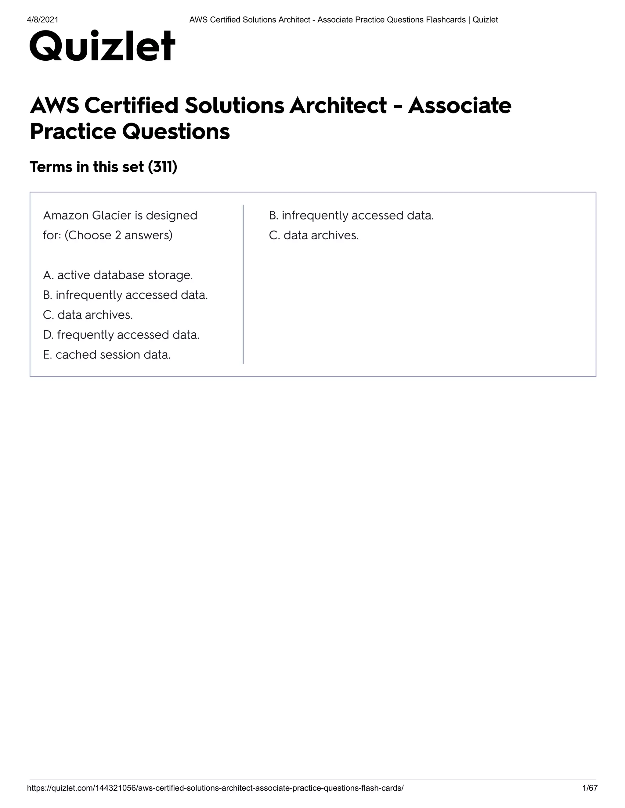 AWS Certified Solutions Architect - Associate Practice Questions Flashcards _ Quizlet.pdf
