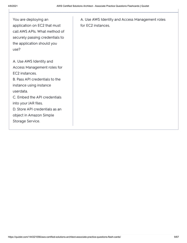 AWS Certified Solutions Architect - Associate Practice Questions ...