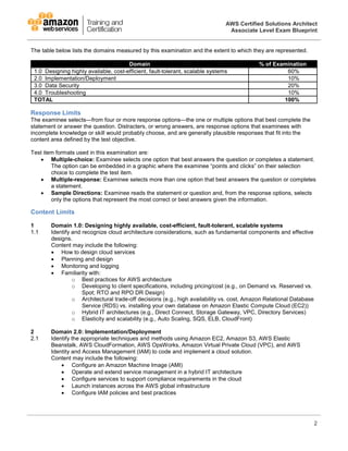 Aws certified solutions_architect_associate_blueprint | PDF