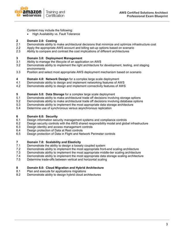 Aws certified solutions_architect_professional_blueprint | PDF