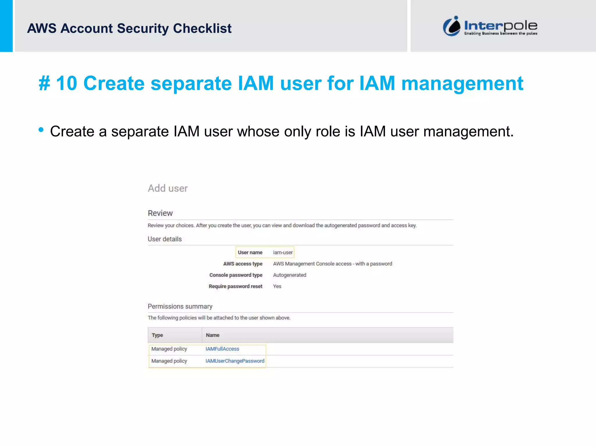 AWS Account Security Checklist | PPTX