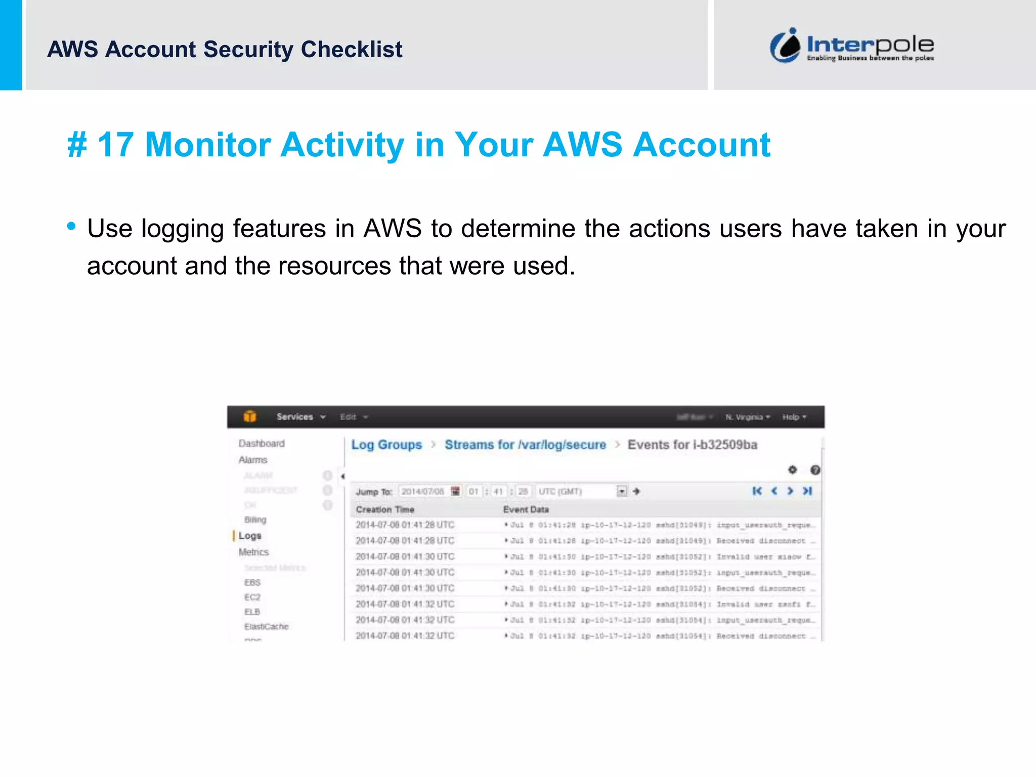 AWS Account Security Checklist | PPTX