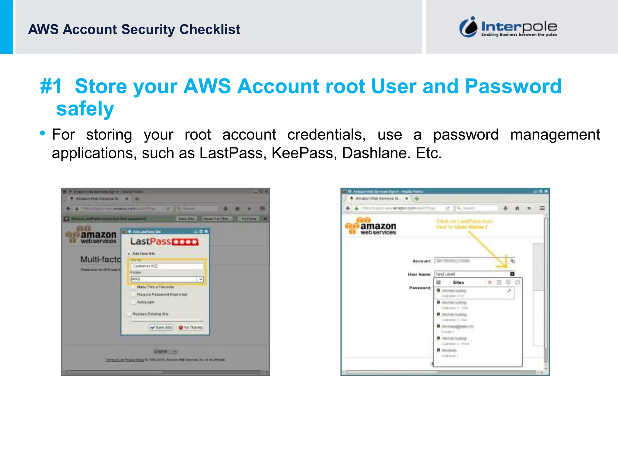 AWS Account Security Checklist | PPTX | Cloud Computing | Internet