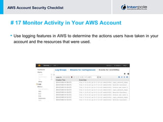 AWS Account Security Checklist | PPTX