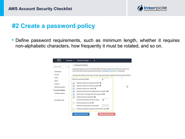 AWS Account Security Checklist | PPT