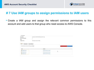 AWS Account Security Checklist | PPTX