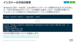 AWS Command Line Interface (AWS CLI) version 2 GA記念！ 〜今からでも間に合う機能のおさらい〜 | PPT