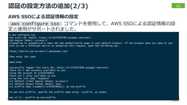 AWS Command Line Interface (AWS CLI) version 2 GA記念！ 〜今からでも間に合う機能のおさらい〜 | PPT