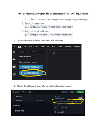 AWS Cloud9 to GitHub .pdf | Cloud Computing | Internet