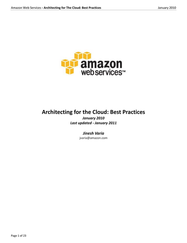 Aws cloud best_practices | PDF