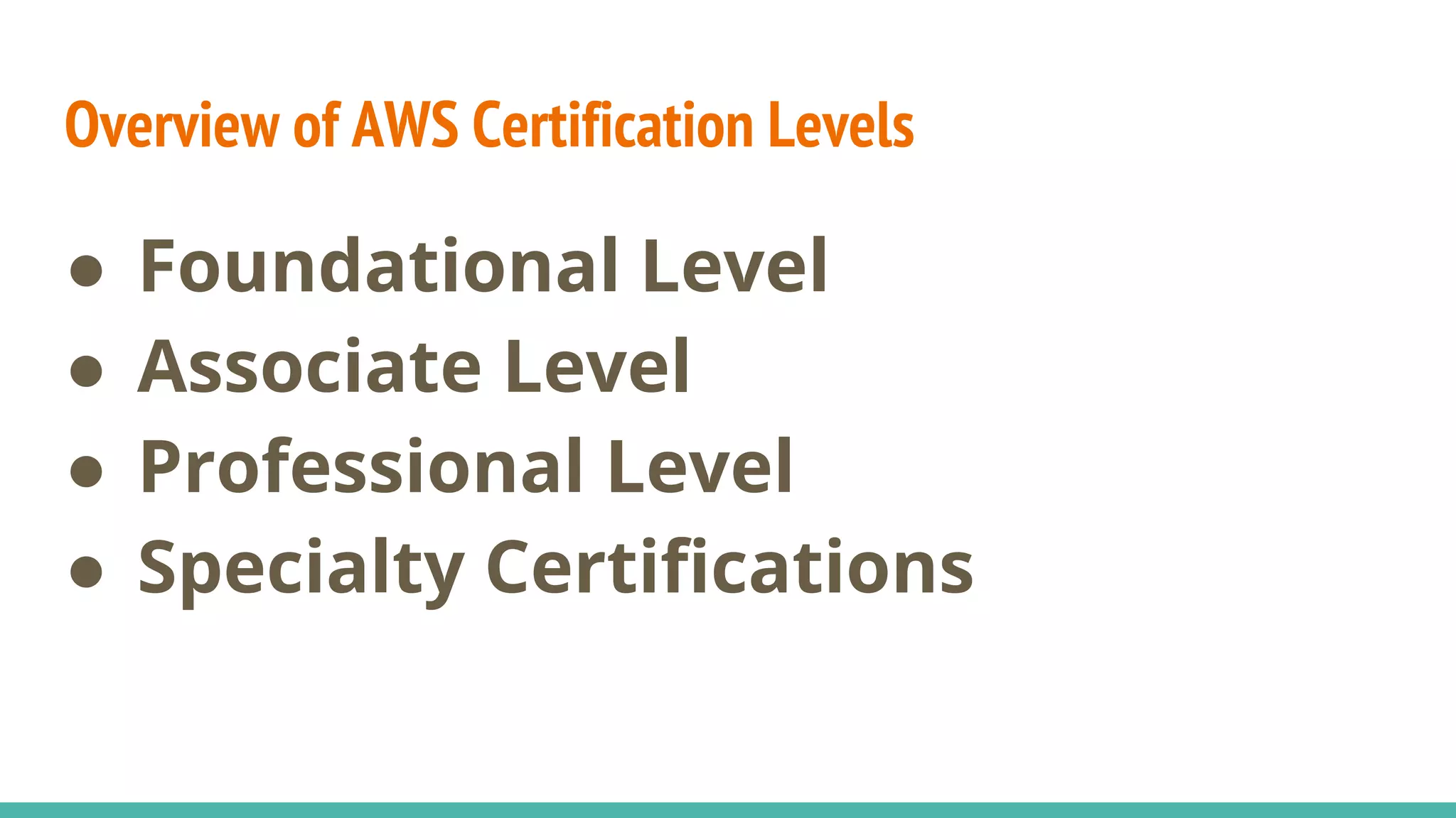 Aws Cloud Certification Accelerate Your Career In Cloud Computing Pptx