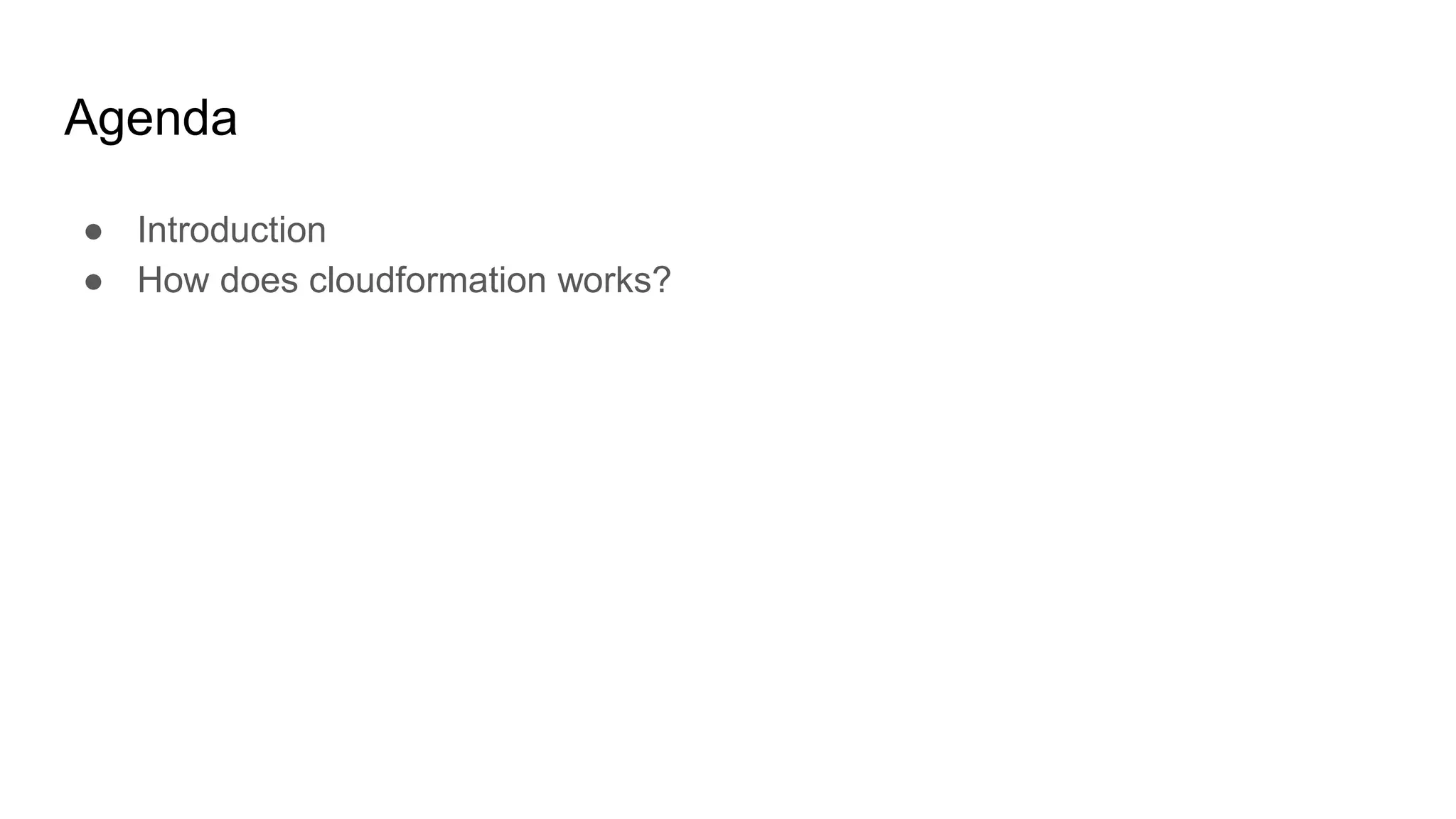 Amazon Web Service [AWS] Cloud Formation | PPTX