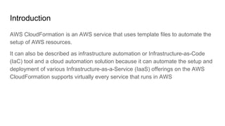 Amazon Web Service [AWS] Cloud Formation | PPTX | Cloud Computing | Internet