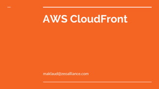 AWS CloudFront | PPT