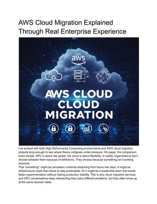 AWS Cloud Migration Explained Through Real Enterprise Experience.pdf
