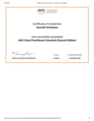 AWS Cloud Practitioner Essentials | PDF