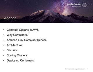 Amazon Web Services - Running Containers with ECS | PPT