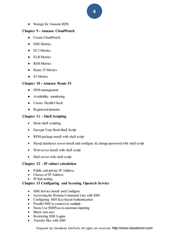 Amazon (AWS) cloud syllabus | PDF | Free Download